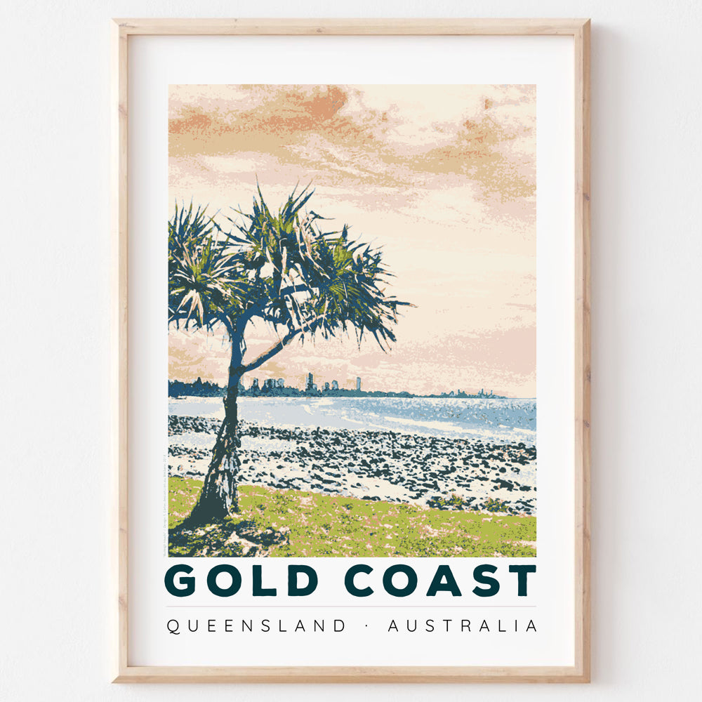 Gold Coast Poster 'Burleigh Heads' – descart